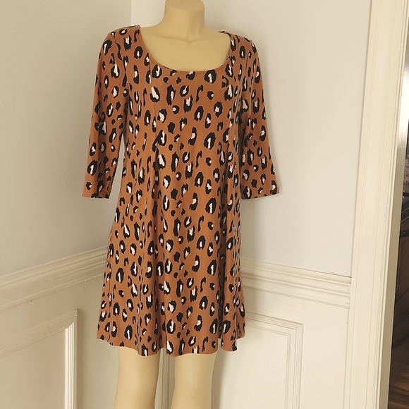Pink Rose | Dresses | Soft Leopard Print Pink Rose Comfortable Dress ...